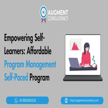 Empowering Self-Learners : Affordable Program Management Self-Paced Program | PPT