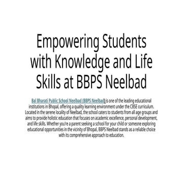 Nursery Admissions at BBPS Dwarka The Gateway to Academic Excellence.pptx