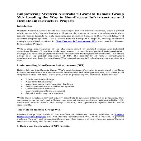Empowering Western Australia’s Growth Remote Group WA Leading the Way ...