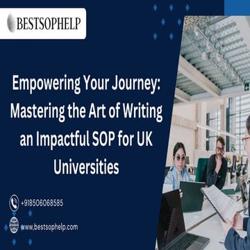 Empowering Your Journey Mastering the Art of Writing an Impactful SOP ...