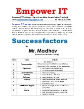 SuccessFactors EC & PMGM Notes.docx | Human Resources | Business