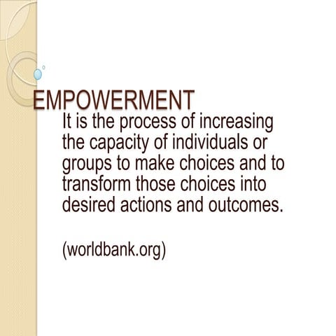 Empowerment | PPTX | Business and Finance