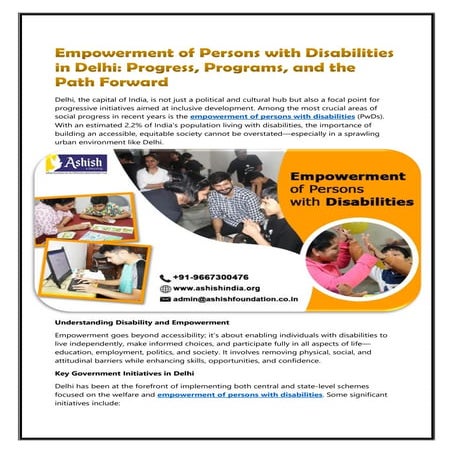 Empowerment of Persons with Disabilities in Delhi - Progress, Programs, and the Path Forward.pdf