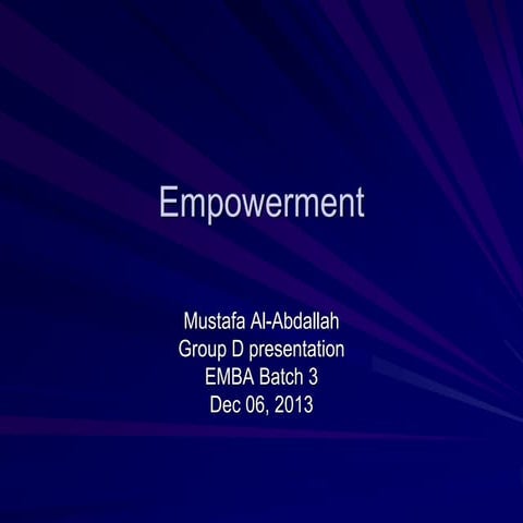 EMPOWERMENT POWERPOINT | PPT