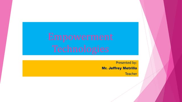 EMPOWERMENT TECHNOLOGY GRADE 11 QUARTER 2 REVIEWER | PDF