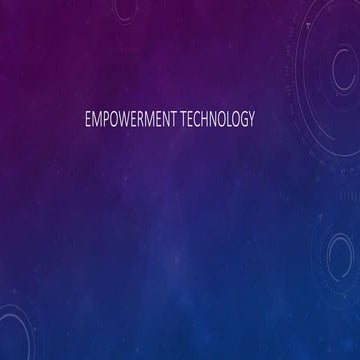 Empowerment Technology | PPTX