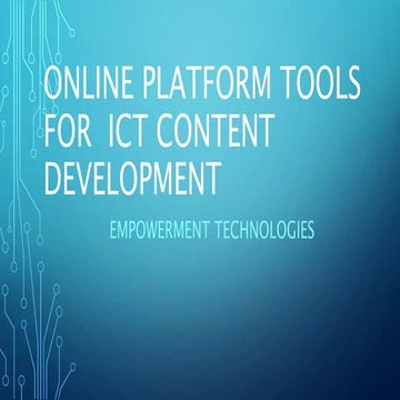 Online Platforms | PPTX