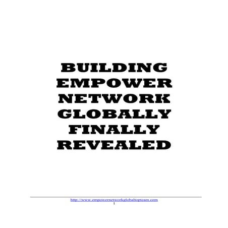 Empower network | PDF