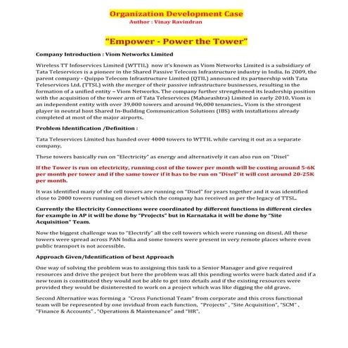 Empower power the tower | PDF