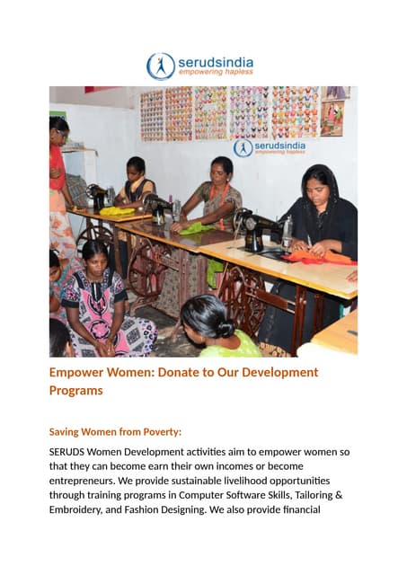 Skill Development for Women | PDF