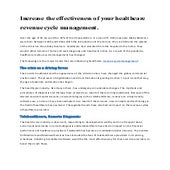 Effective Patient Accounting in Healthcare Revenue Cycle Management | PPTX
