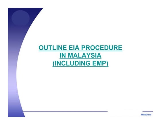 EMMP ppt.pptx Environmental Compliance Environmental Mitigation and Monitoring Plan | PPT