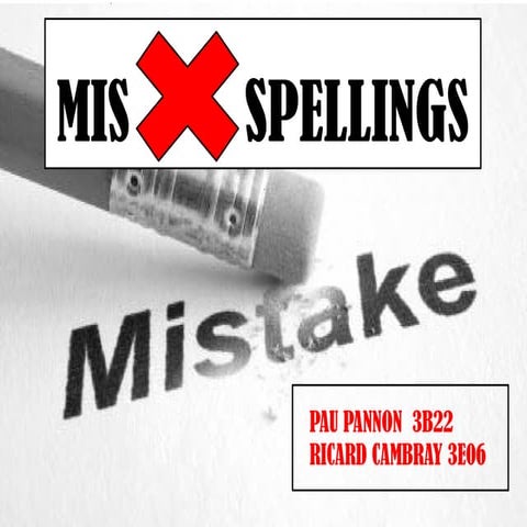Misspelling | ODP | Business | Business and Finance