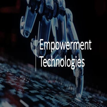 Empowerment Technology lesson 1 about ICt and computers. | PDF