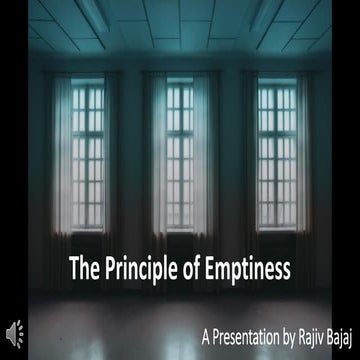 The Principle Of Emptiness | PPT