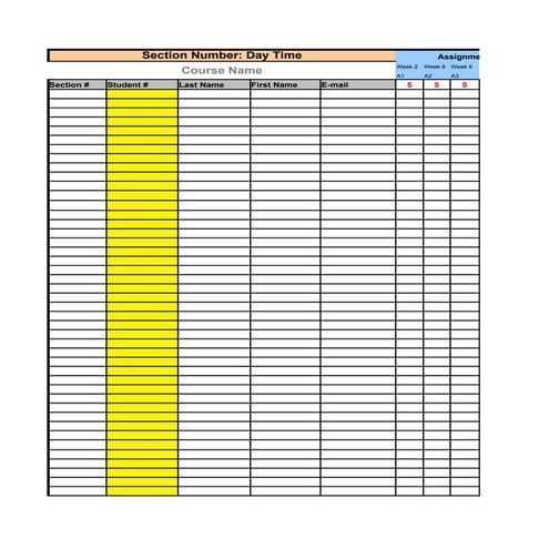 Empty template | PDF