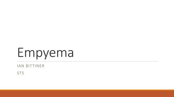 Empyema | PPT