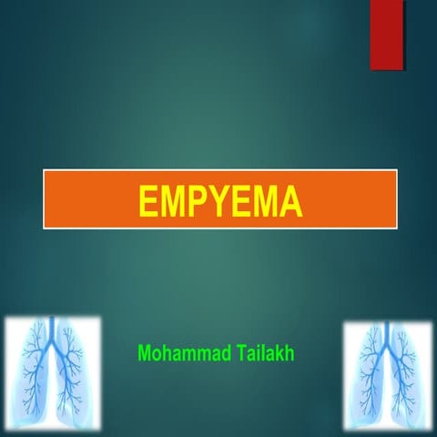 Thoracic empyema | PPT