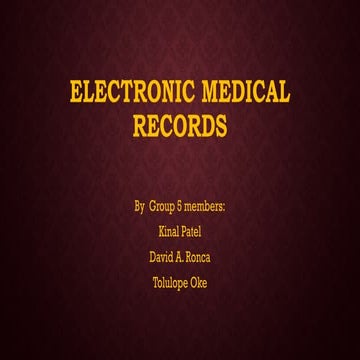 EMR-presentation-Group-5.pptx that id checking | PPT