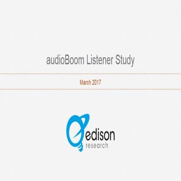AudioBoom Listener Study | PDF