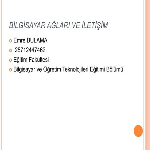 Emre bulama 25712447462 | PPT