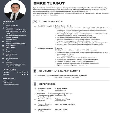 Emre TURGUT-CV-ENG | PDF