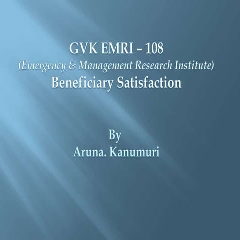 Beneficiary Satisfaction | PPSX