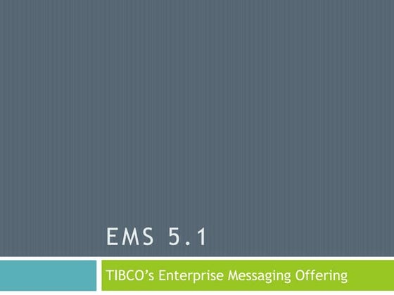Tibco ems admin commands | PPT