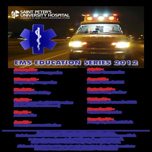 2012 EMS Education Series | PDF
