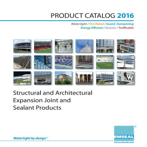 Emseal expansion joint and precompressed sealant catalog for ...