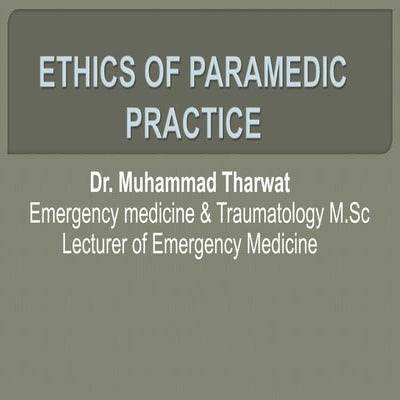 Ems ethics | PPT