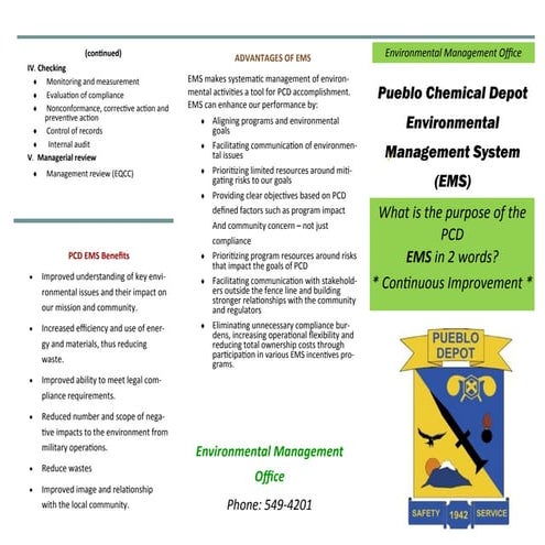 Ems example documents | PDF | Environmental Services Industry | Industries