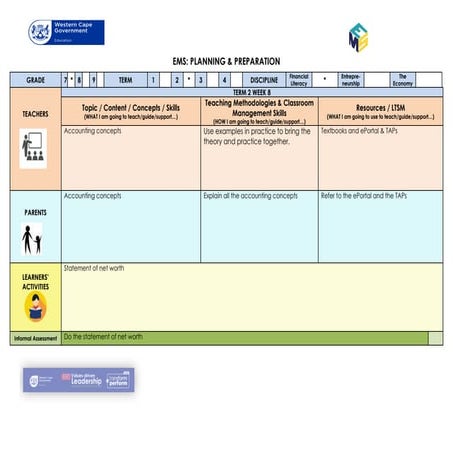 ECONOMIC AND MANAGEMENT TERM 2 LESSON PLAN FOR INTERMEDIATE AND SENIOR ...