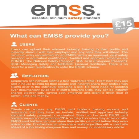 EMSS Overview | PDF