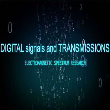 Electromagnetic Spectrum- Digital signal and transmission | PPTX