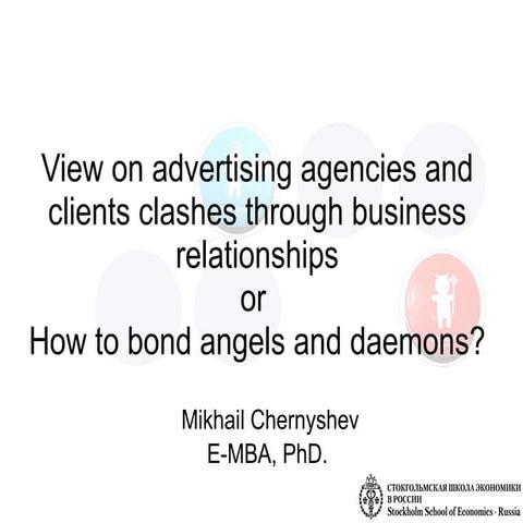 Agency-Client Relationships Research | PPT | Advertising Industry ...