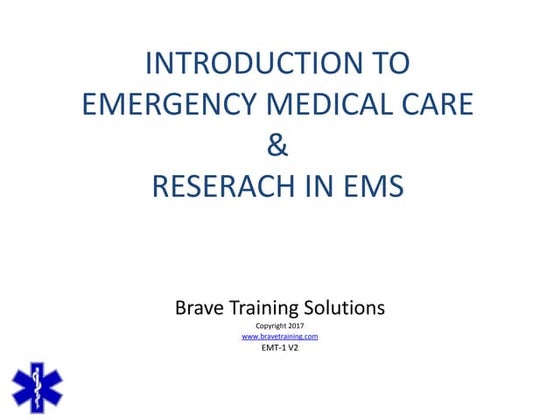 Introduction to EMS | PPT
