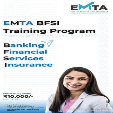 Looking for the Best BFSI Traininng indore | PDF