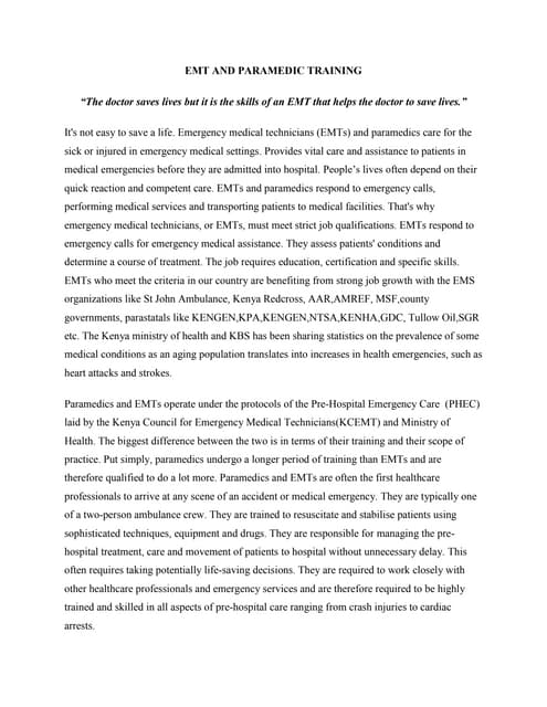 Introduction to EMS | PPT