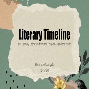 Literary timeline | PPTX