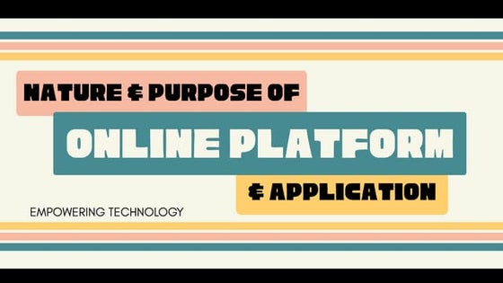 EmpTech Lesson 7 - Online Creation Tools, Platforms, and Applications ...
