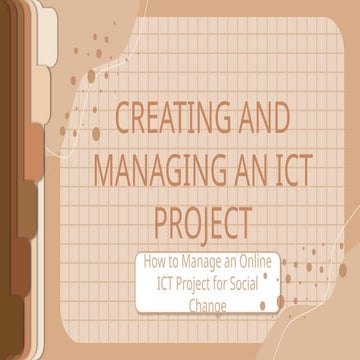 Emtech Creating And Managing Ict Project Pptx It And Internet