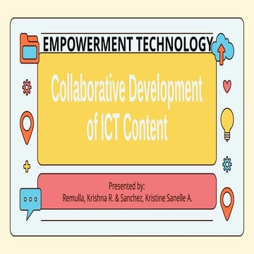 Collaborative Development of ICT content | PPTX