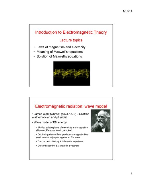 Electromagnetic Waves presentation | PPT