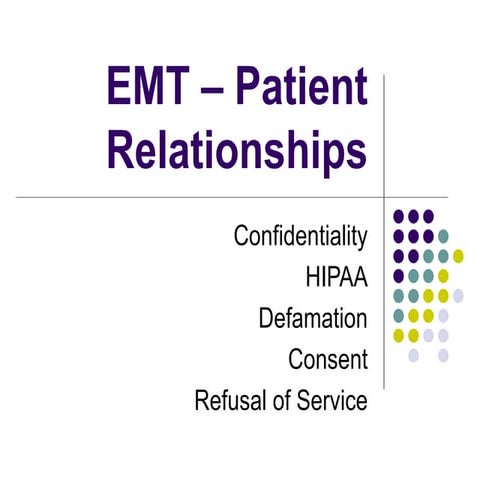 Emt – patient relationships | PPT