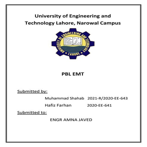 EMT PBL.pdf problem base learning electercity magnatidsam | PDF