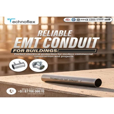 Technoflex EMT Conduit Pipe ⚡ Safety, Strength & Easy Installation 🛠️ | PDF