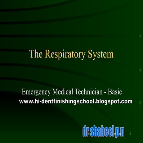 Emt Respiratory System | PPT