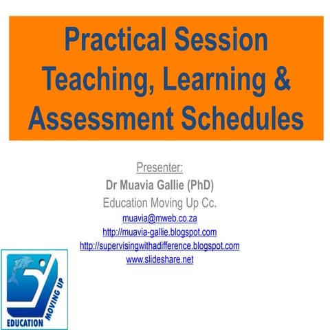 Practical session - Timetable process management