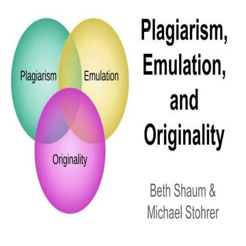 Plagiarism, Emulation, and Originality | PPT